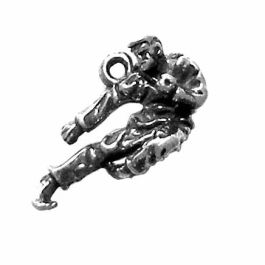 Sterling Silver Karate Man Charm; Sunwest Silver Co Inc