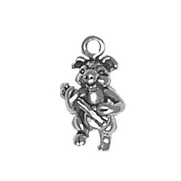 Sterling Silver Pig Playing Banjo Charm; Sunwest Silver Co Inc