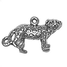Sterling Silver Cheetah Charm; Sunwest Silver Co Inc