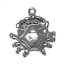 Sterling Silver Crab Charm; Sunwest Silver Co Inc - LP2716