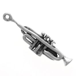 Sterling Silver Trumpet Charm; Sunwest Silver Co Inc - SC518