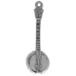 Sterling Silver Banjo Charm; Sunwest Silver Co Inc - SC521