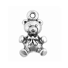 Sterling Silver Teddy Bear Charm; Sunwest Silver Co., Inc.