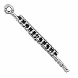 sterling silver flute charm