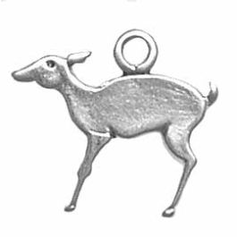 Sterling Silver Deer Charm Sunwest Silver Co Inc