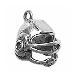 Sterling Silver Football Helmet Charm; Sunwest Silver Co Inc