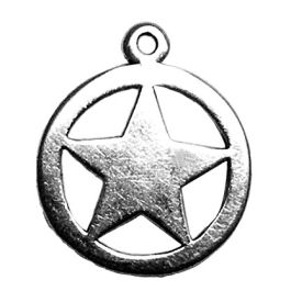 Sterling Silver Texas Ranger Badge Charm; Sunwest Silver Co Inc