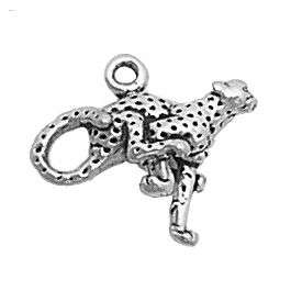 Sterling Silver Cheetah Charm; Sunwest Silver Co Inc