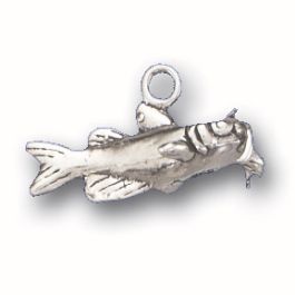 Sterling Silver Catfish Charm