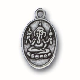 Sterling Silver Shiva Disc Charm; Sunwest Silver Co Inc