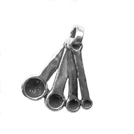 Sterling Silver Measuring Spoons Charm; Sunwest Silver Co Inc