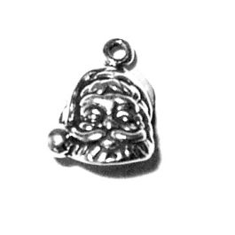 Sterling Silver Santa Head Charm; Sunwest Silver Co Inc