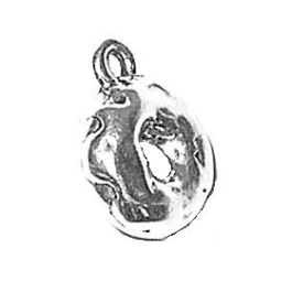Sterling Silver Donut Charm; Sunwest Silver Co Inc