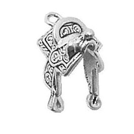 Sterling Silver Saddle Charm