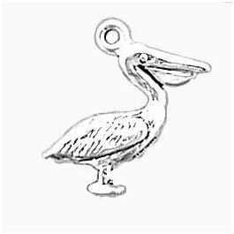 Sterling Silver Pelican Charm; Sunwest Silver Co Inc