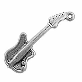 Sterling Silver Electric Guitar Charm; Sunwest Silver Co Inc