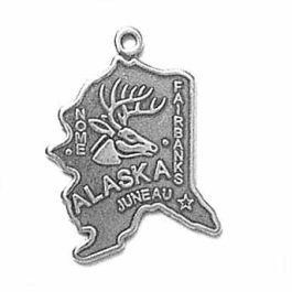 Sterling Silver Alaska Charm; Sunwest Silver Co Inc