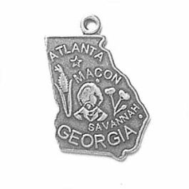 Sterling Silver Georgia Charm; Sunwest Silver Co Inc