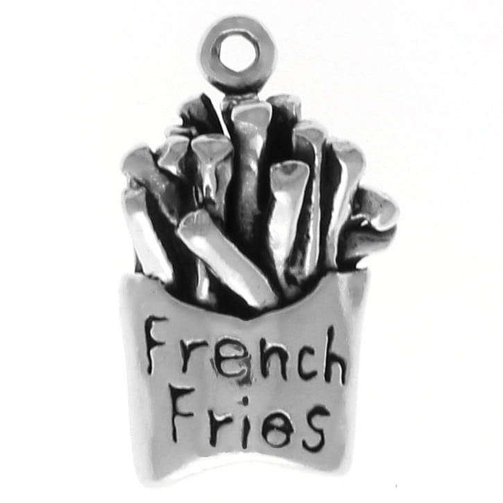 Sterling Silver French Fries Charm; Sunwest Silver Co Inc - LP2582