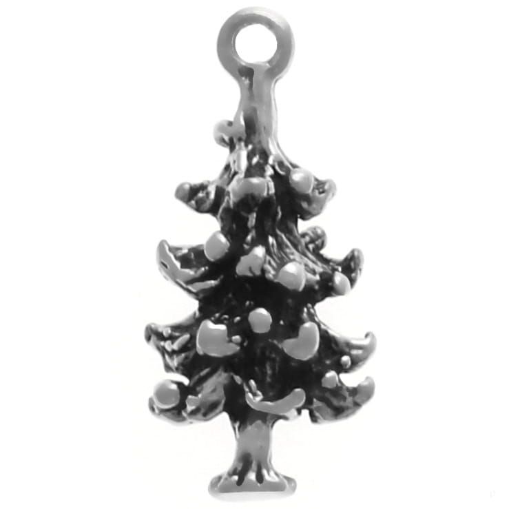 Sterling Silver Pine Tree Charm; Sunwest Silver Co Inc - SC559